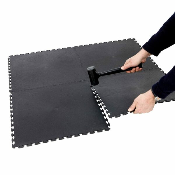 DuraTile™ PVC Garage Floor Tiles 50cm (Blue) - Duramat UK